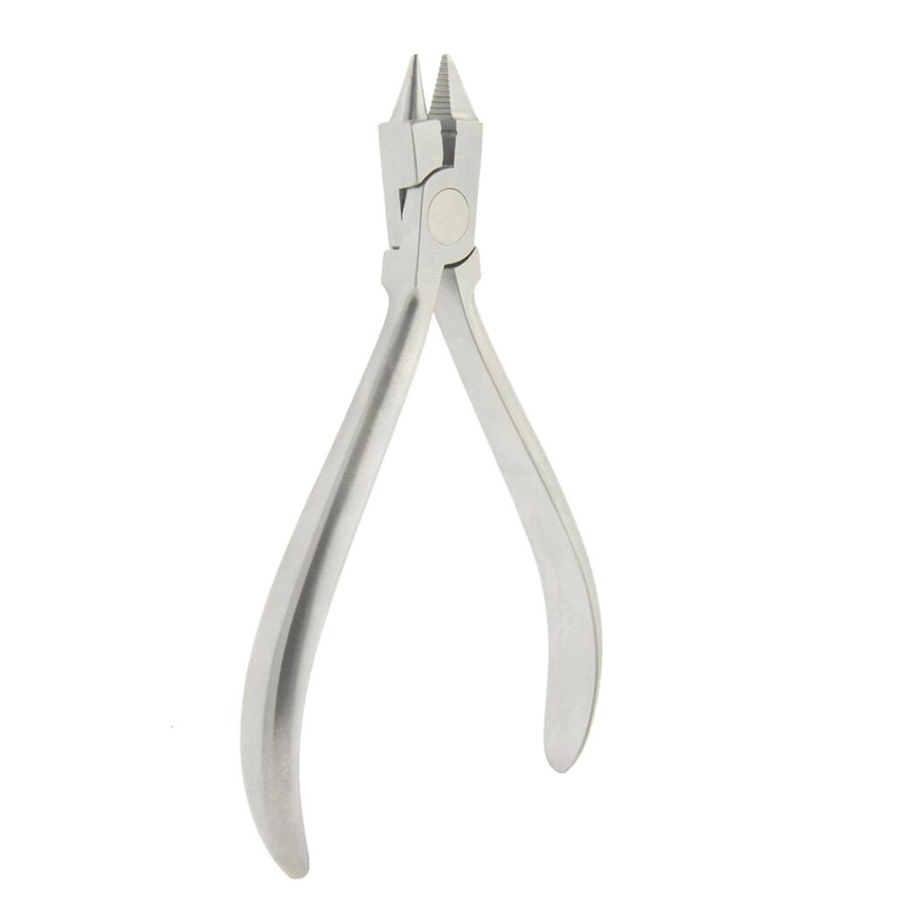 Bird Beak Serrated Pliers for Orthodontic Precision