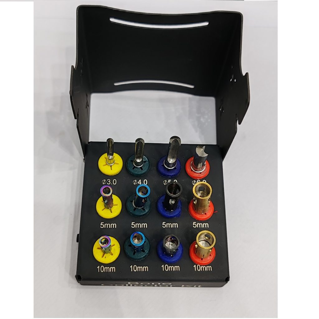 Dental bone collector kit for bone chip maker Drills with stopper